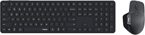 Rapoo 9560M Wireless Keyboard and Mouse Combo, Blade-Series E9550L 110 ...