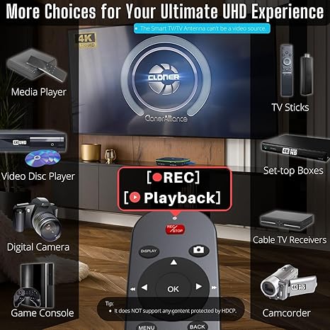 UHD Pro, 4K Video Recorder, HDMI Capture DVR with H.265/H.264 Codec, C ...