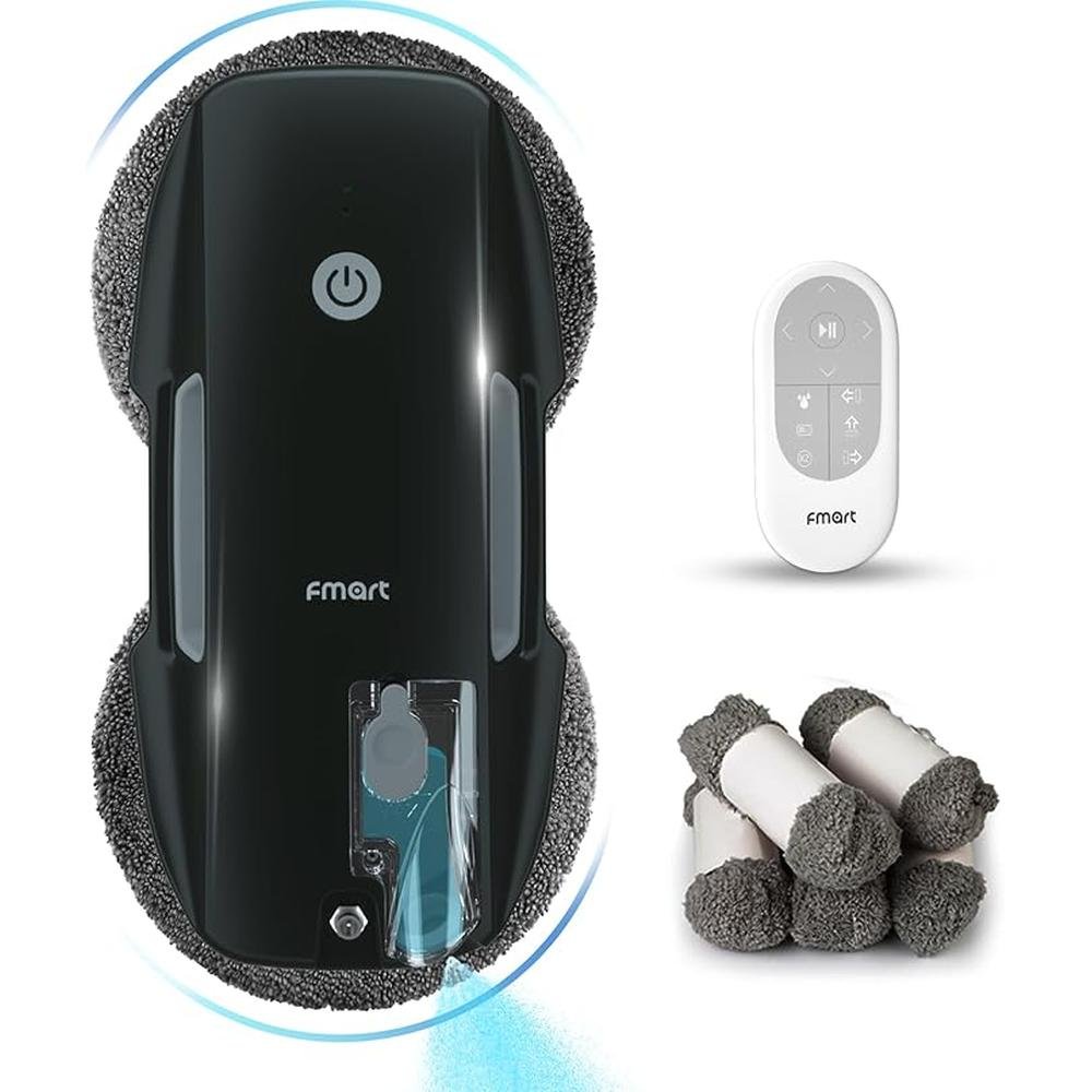 FMART T9Pro Window Cleaning Robot - 3800PA, Ultrasonic Water Spray, AI ...