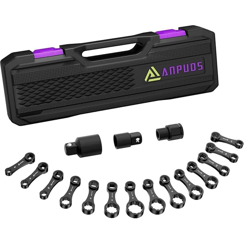 Metric Torque Adapter Set, 17 pcs Torque Adapter Extension Set, 12 Poi ...