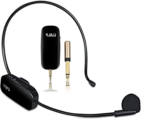 1Mii Long Range Wireless Microphone, Wireless Headset Mic System,160ft ...