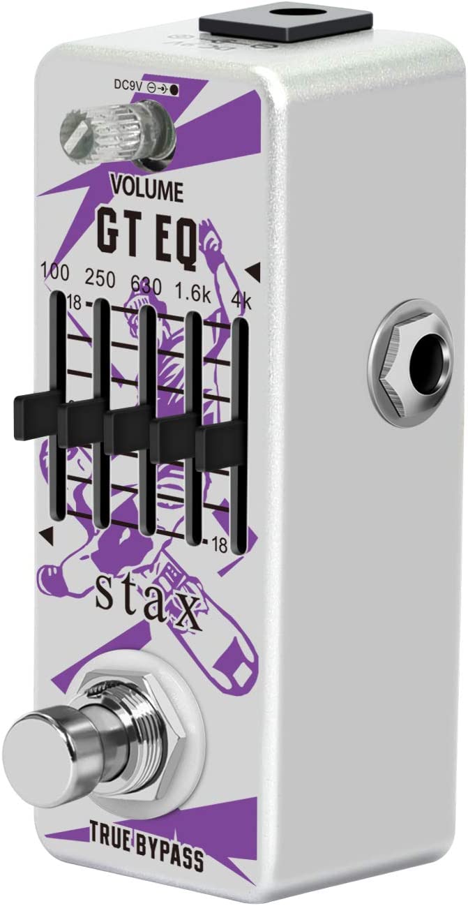 Stax Guitar EQ Pedal 5-Band Parametric Equalizer Frequency Compensator ...